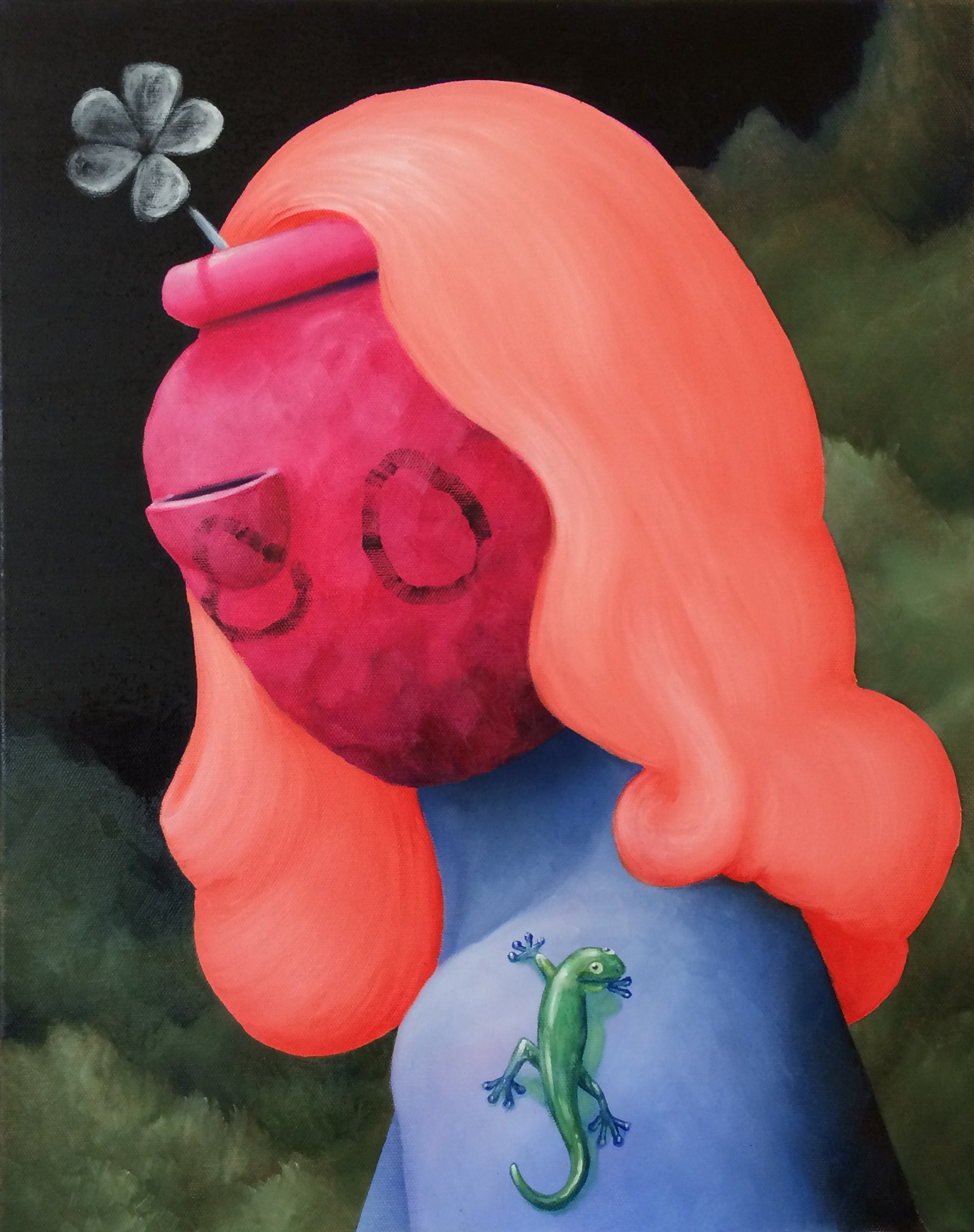 Park at Night by Ben Cooney | Oil on Canvas | 50.8 x 40.6 cm ...